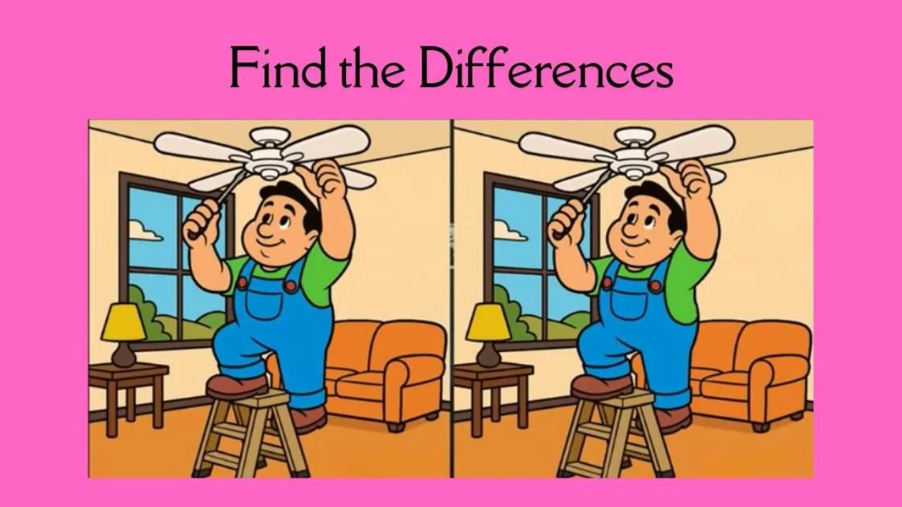 Spot the Difference Challenge: Find 3 Differences in the Man Repairing ...
